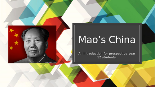 A-level History Mao's China Edexcel | Teaching Resources