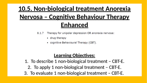 5. Anorexia - CBT-E | Teaching Resources