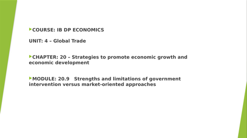 IBDP Economics 20.9 Strengths and limitations of government ...
