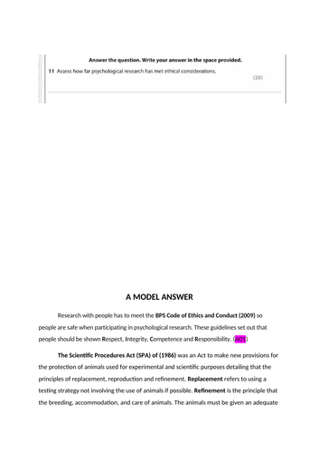 Issues and Debates 5. Ethics - Assess how far psychological research ...
