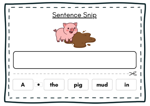 Farm sentence snip activity for EYFS & KS1 | Teaching Resources