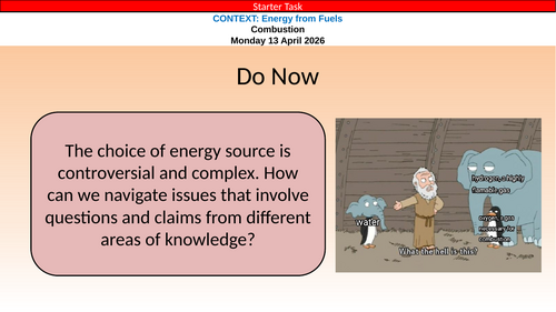IB Chemistry (2025) R1.3 Energy From Fuels | Teaching Resources