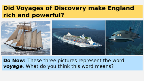 Elizabeth Lesson 27 – Voyages of Discovery | Teaching Resources