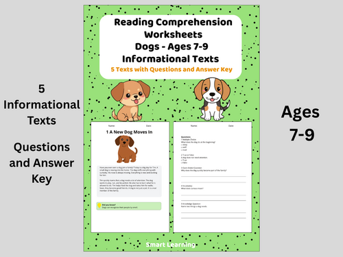 Reading Comprehension Dogs Year 3 – Nonfiction Texts | Worksheets with ...
