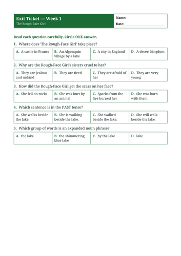 The Rough-Face Girl | Year 2 English Unit | 15 Complete Lessons ...