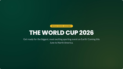 The Ultimate World Cup 2026 Primary Assembly | Cross-Curricular ...