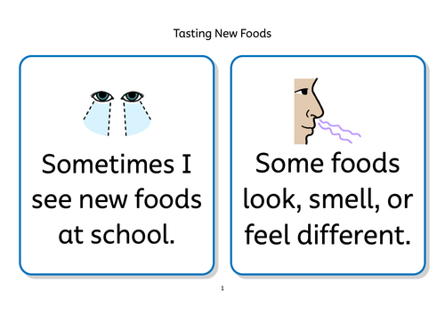 Tasting New Foods Social Story | Teaching Resources
