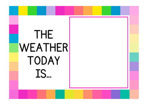 Daily Weather Chart and Flashcards Set | Teaching Resources