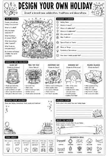 Creative Art Cover Worksheet – Design Your Own Holiday | KS3 Art Cover ...