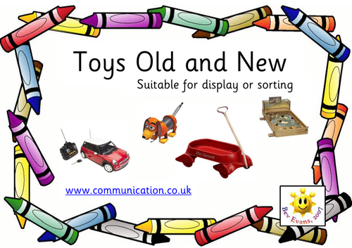 Toys Old and New: Photo cards for sorting or display by bevevans22 ...