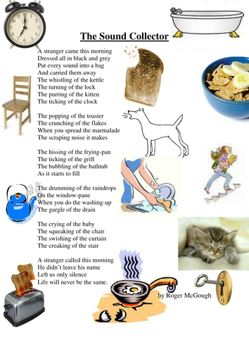 The Sound Collector Poem by Roger McGough | Teaching Resources