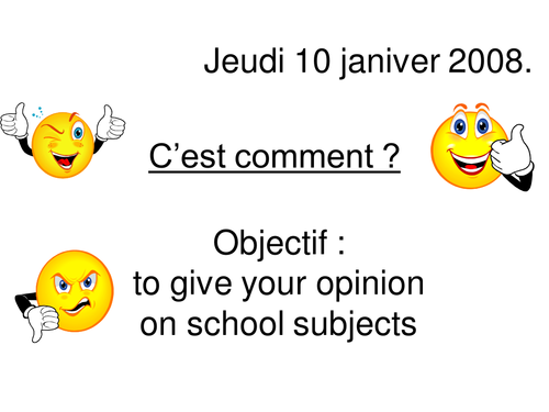 opinion matieres | Teaching Resources