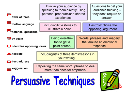 Persuasive Techniques: Lessons and activities | Teaching Resources Persuasive Techniques: Lessons and activities | Teaching Resources