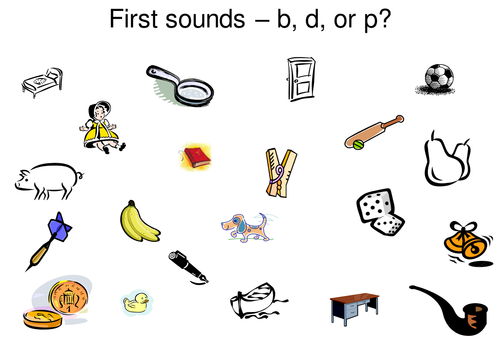 Initial sounds b, d or p? | Teaching Resources