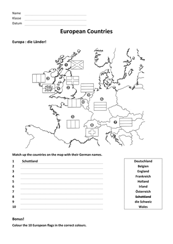 European countries | Teaching Resources