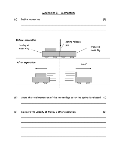 Mechanics 11 | Teaching Resources