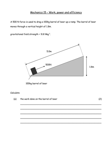 Mechanics 15 | Teaching Resources