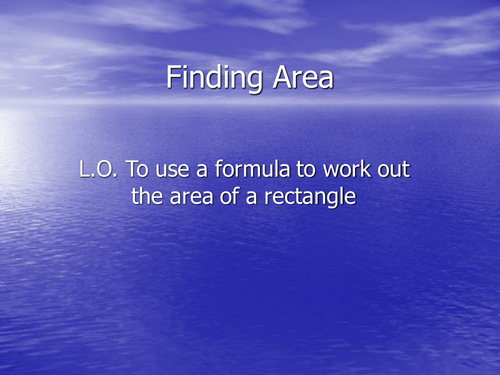 Introduction to Area - PowerPoint | Teaching Resources