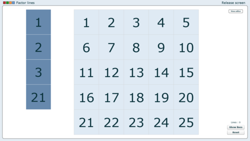 NRICH - Factor Lines | Teaching Resources