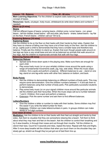 Key Stage 1 Multi Skill Lesson Plans | Teaching Resources