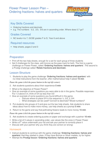 Lesson Plan - Flower Power | Teaching Resources