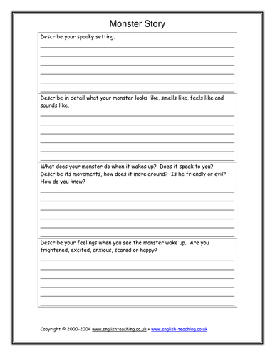 Monster Story | Teaching Resources