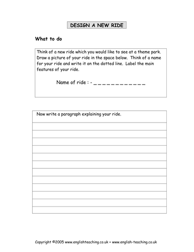 The Theme Park | Teaching Resources