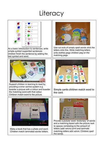 TEACCH workstation ideas (Autism/ASD) by Ibuzzybea - Teaching Resources ...