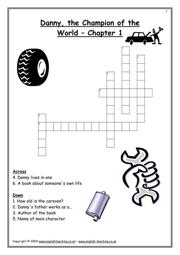 Danny, the Champion of the World by Roald Dahl | Teaching Resources