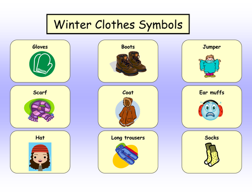 Early years clothes resources