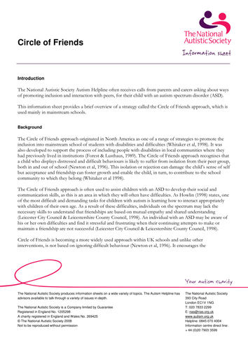 Circle of Friends | Teaching Resources