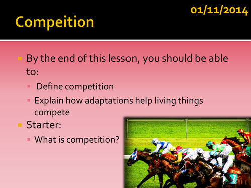 B2 L6 Competition ppt HT | Teaching Resources