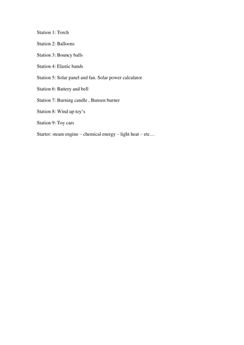 Energy circus HT | Teaching Resources