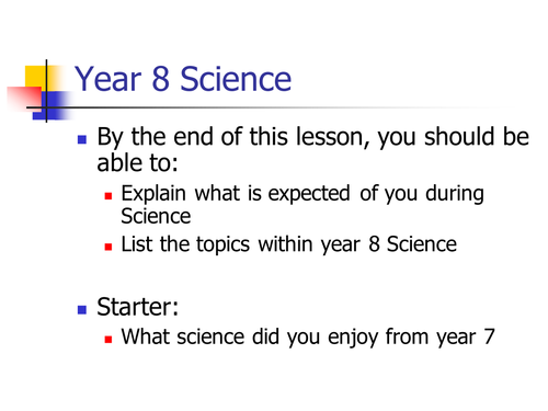 Introduction to science yr HT | Teaching Resources