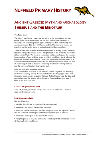 story writing-Theseus and the Minotaur. by LilMiss - Teaching Resources ...