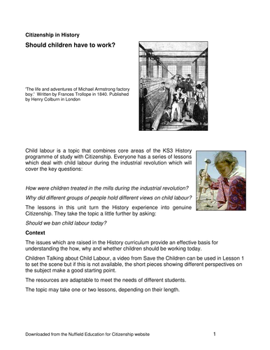 Child Labour | Teaching Resources