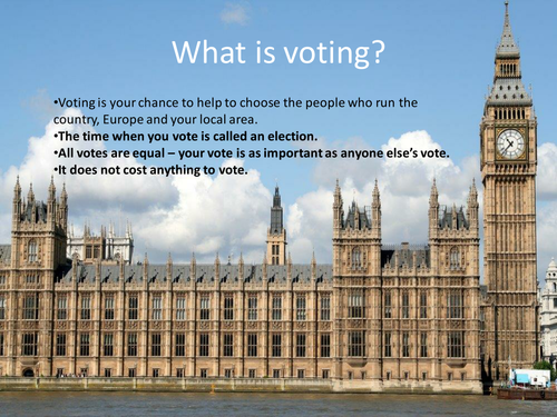 Voting in a General Election | Teaching Resources