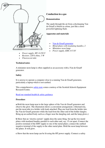 Conduction in a gas | Teaching Resources