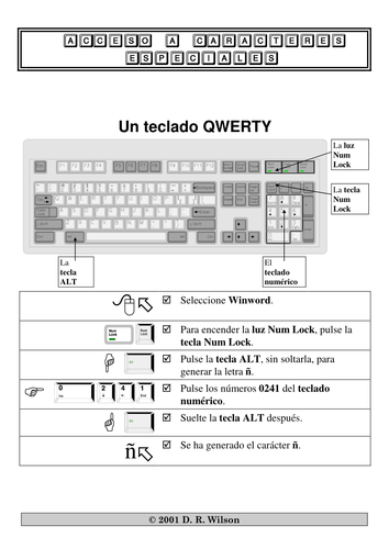 Spanish Keyboard character entry | Teaching Resources