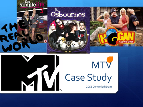 MTV Case Study - GCSE Media Reality TV Exam | Teaching Resources