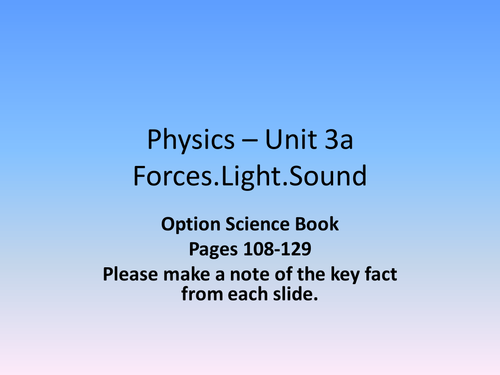 Physics AQA 3A revision slide show | Teaching Resources