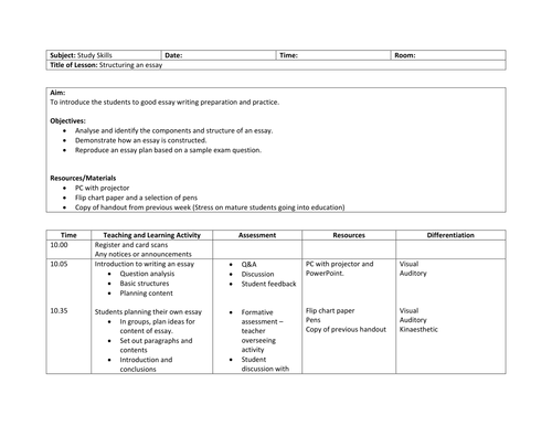 Planning and Structuring an Essay by Deborandum - Teaching Resources - Tes Planning and Structuring an Essay by Deborandum - Teaching Resources - Tes