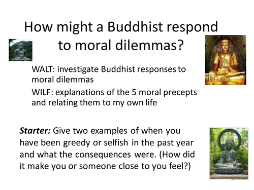 5 Precepts, Buddhism by charlotte101 - Teaching Resources - TES