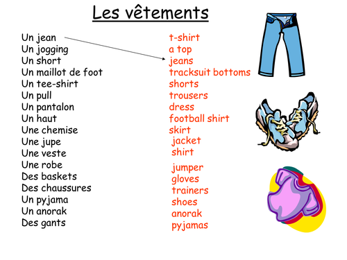 Clothes match up starter | Teaching Resources