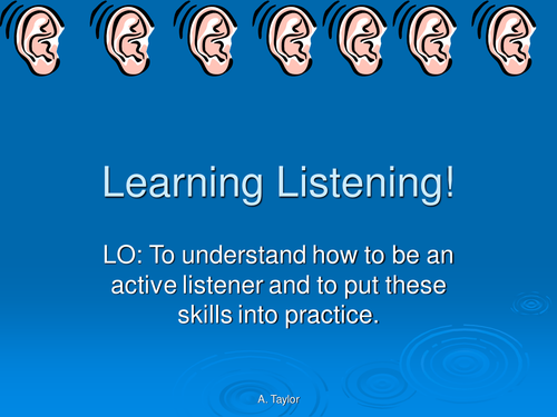 learning listening | Teaching Resources