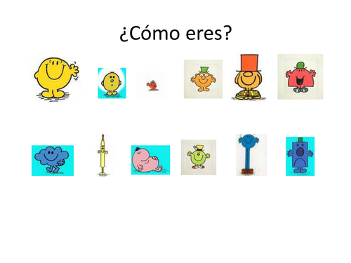 Spanish Character Description | Teaching Resources