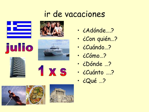 2.2 Que tal tus vacaciones - Holidays | Teaching Resources