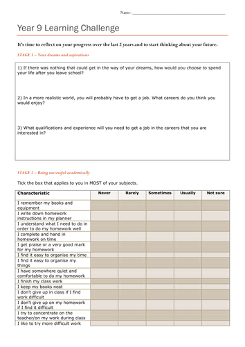 Strengths and weakness questionnaire | Teaching Resources Strengths and weakness questionnaire | Teaching Resources