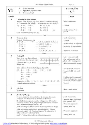 Number bonds and sums to 12, lesson 3 | Teaching Resources