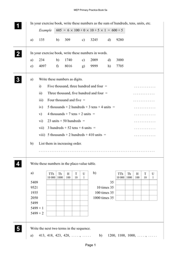 Yr 5 Numbers and the number system : Lesson 1 | Teaching Resources